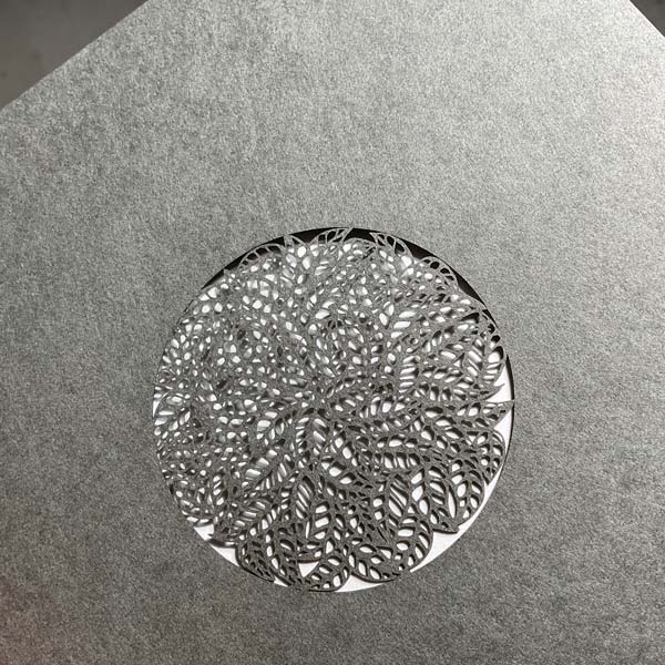 Trauerkarte mit Hanfpapier- tellme